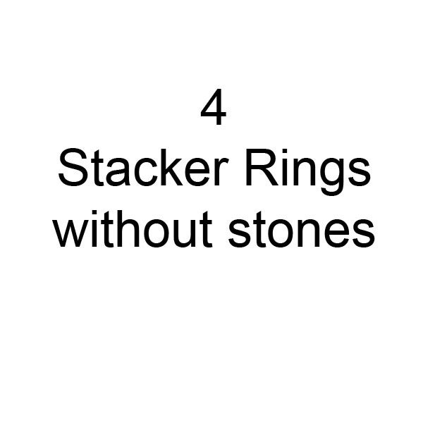 624: Four Stacker Rings | Persimmon Art Gallery LLC